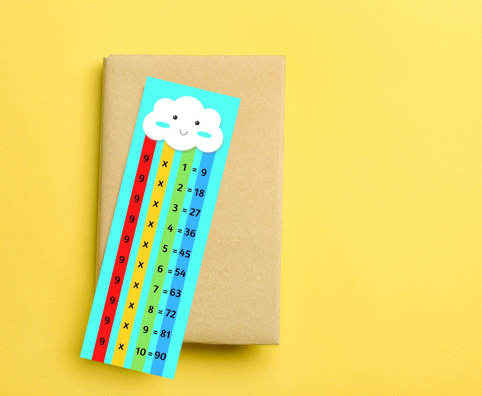Printable Multiplication Table Bookmarks 1 To 10 Times Table Etsy