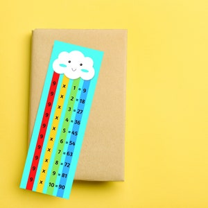 Printable Multiplication Table Bookmarks, 1 to 10 Times Table Chart ...