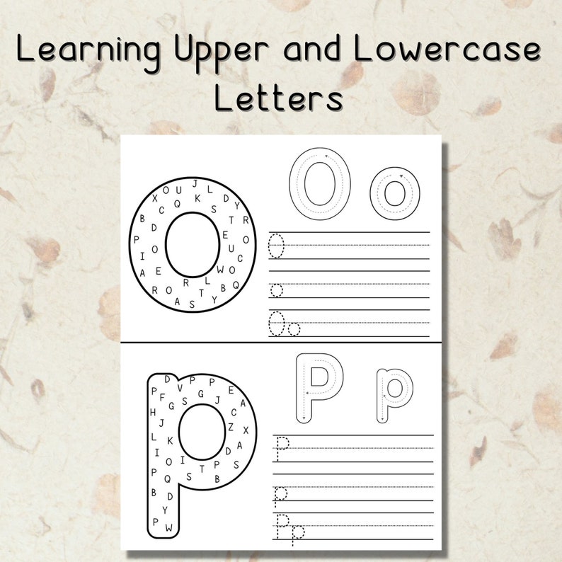 Printable Find and Trace and Write Alphabet Worksheets, Handwriting ...