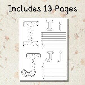 Printable Find and Trace and Write Alphabet Worksheets, Handwriting ...