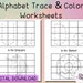 Printable Alphabet Trace and Color Worksheets, Beginning Sounds ...