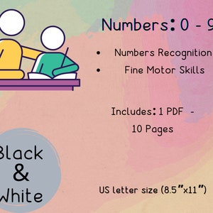 Printable Number Maze Worksheets, Number Recognition, Preschool ...