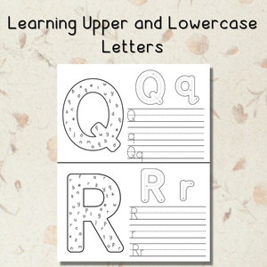 Printable Find and Trace and Write Alphabet Worksheets, Handwriting ...