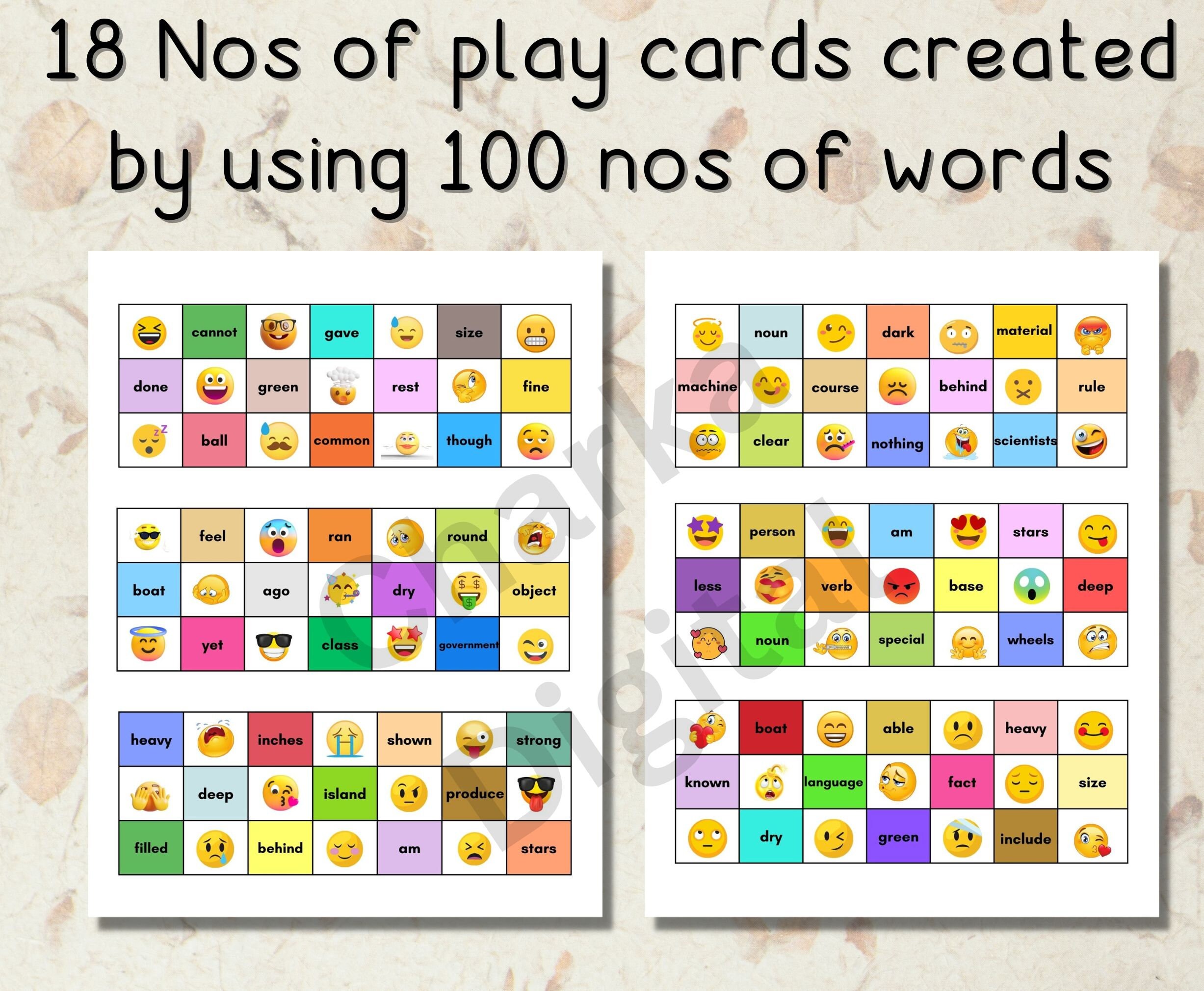 Printable Fry 5th 100 Sight Words Bingo Game, 4th-5th Grade Sight Words ...