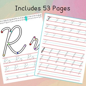 Cursive Handwriting Practice Worksheets, Cursive Alphabet Letters ...