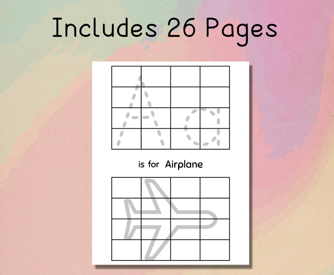 Printable Alphabet Trace and Color Worksheets, Beginning Sounds ...