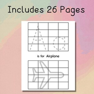 Printable Alphabet Trace and Color Worksheets, Beginning Sounds ...