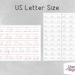 Printable Cursive Alphabet Tracing Bundle, How to Connect Cursive ...