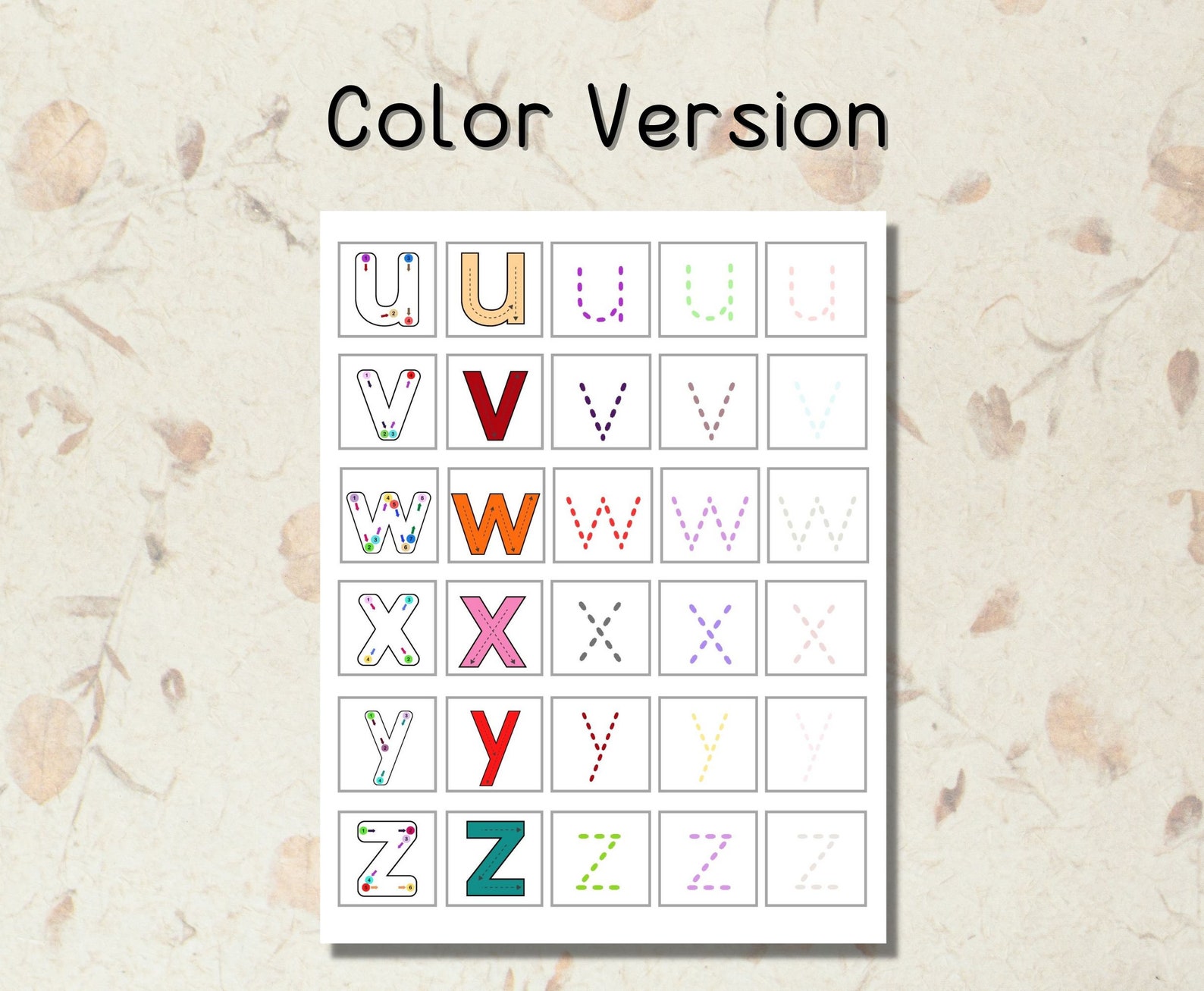 Printable Uppercase and Lowercase Tracing Worksheets, Handwritting ...