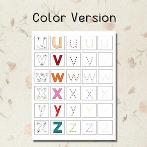 Printable Uppercase and Lowercase Tracing Worksheets, Handwritting ...