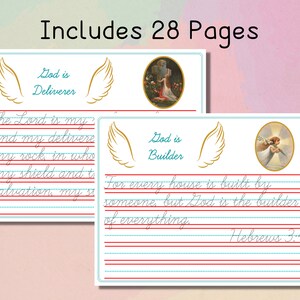 Printable A to Z Cursive Bible Verse Tracing Worksheets, Cursive ...