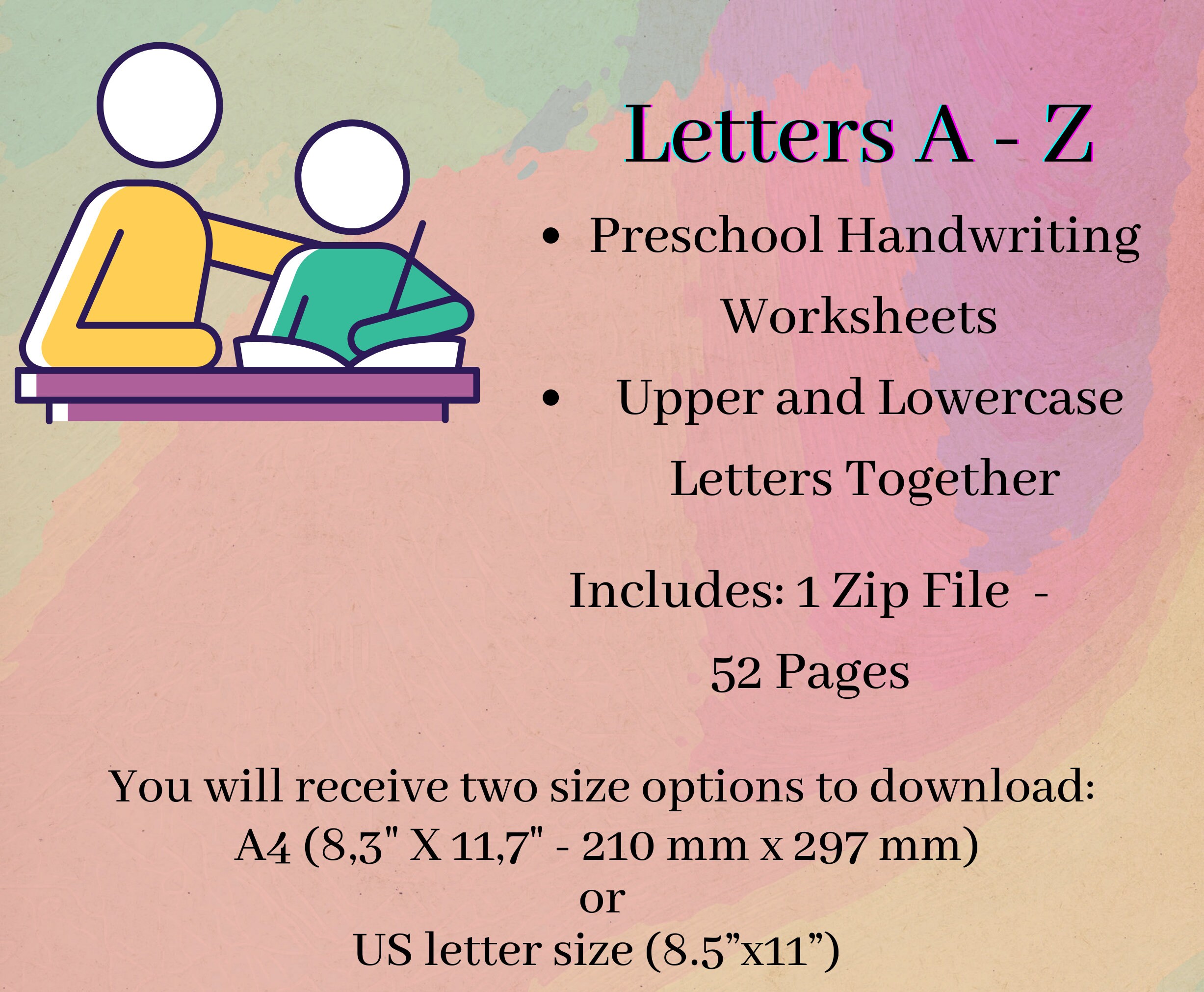 Printable Alphabet Worksheets, Preschool-kindergarten Handwriting ...