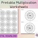 Printable Multiplication Worksheets 1 to 12, Skip Counting Practice ...