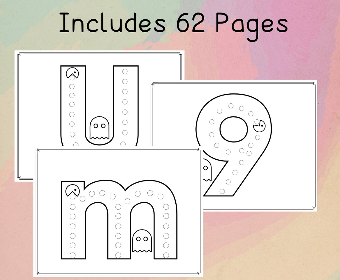Printable Alphabet & Numbers Tracing Worksheets, Alphabet Writing for ...