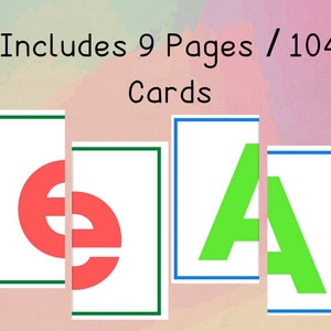 Printable Alphabet Puzzle Flashcards, Letter Matching Cards, Letter ...