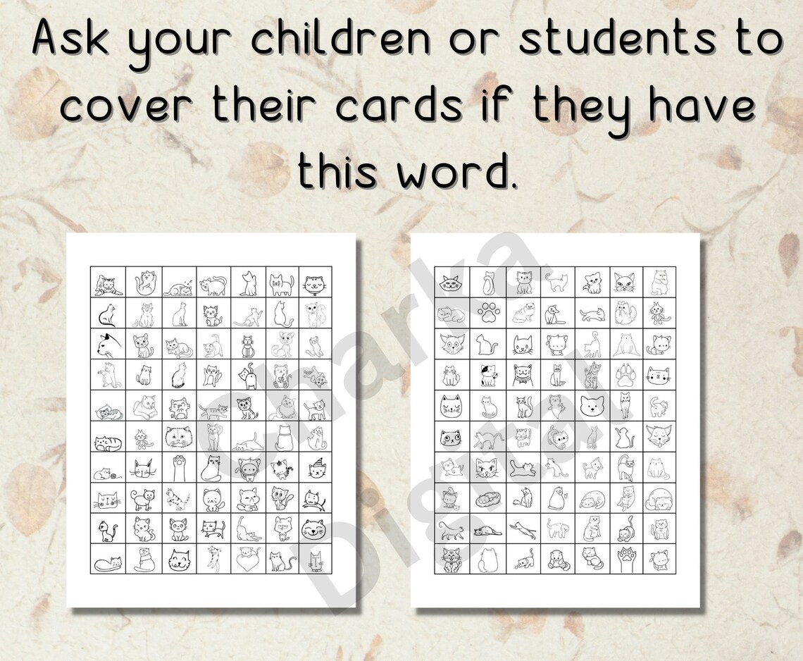 Printable Pre-primer Dolch Sight Words Bingo, Preschool Educational ...