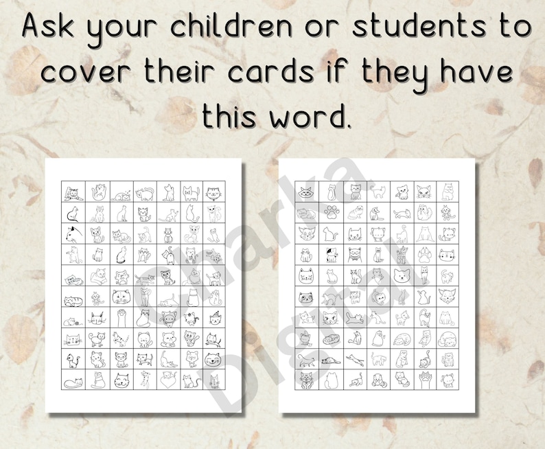 Printable Pre-primer Dolch Sight Words Bingo, Preschool Educational ...