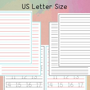 Printable Numbers Tracing Pages 0 to 20, Handwriting Practice, Learning ...