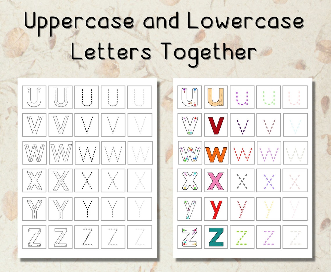 Printable Alphabet Letters Tracing Worksheets, Alphabet Activities ...