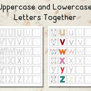 Printable Alphabet Letters Tracing Worksheets, Alphabet Activities ...