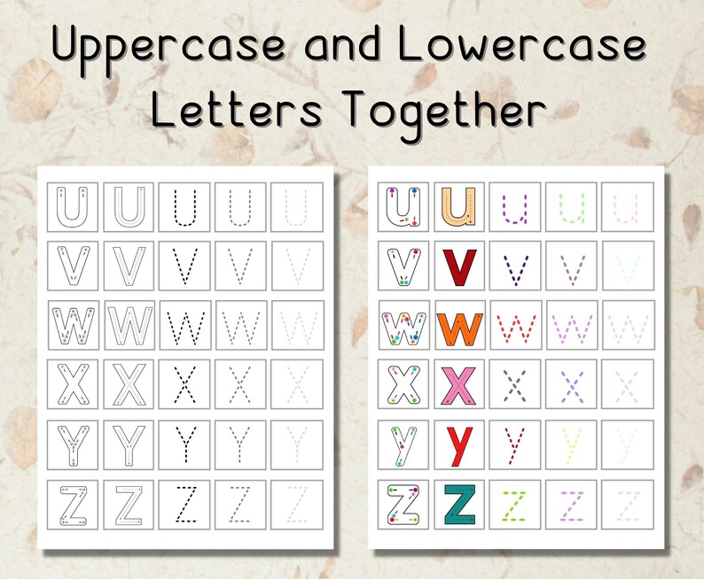 Printable Alphabet Letters Tracing Worksheets, Alphabet Activities ...