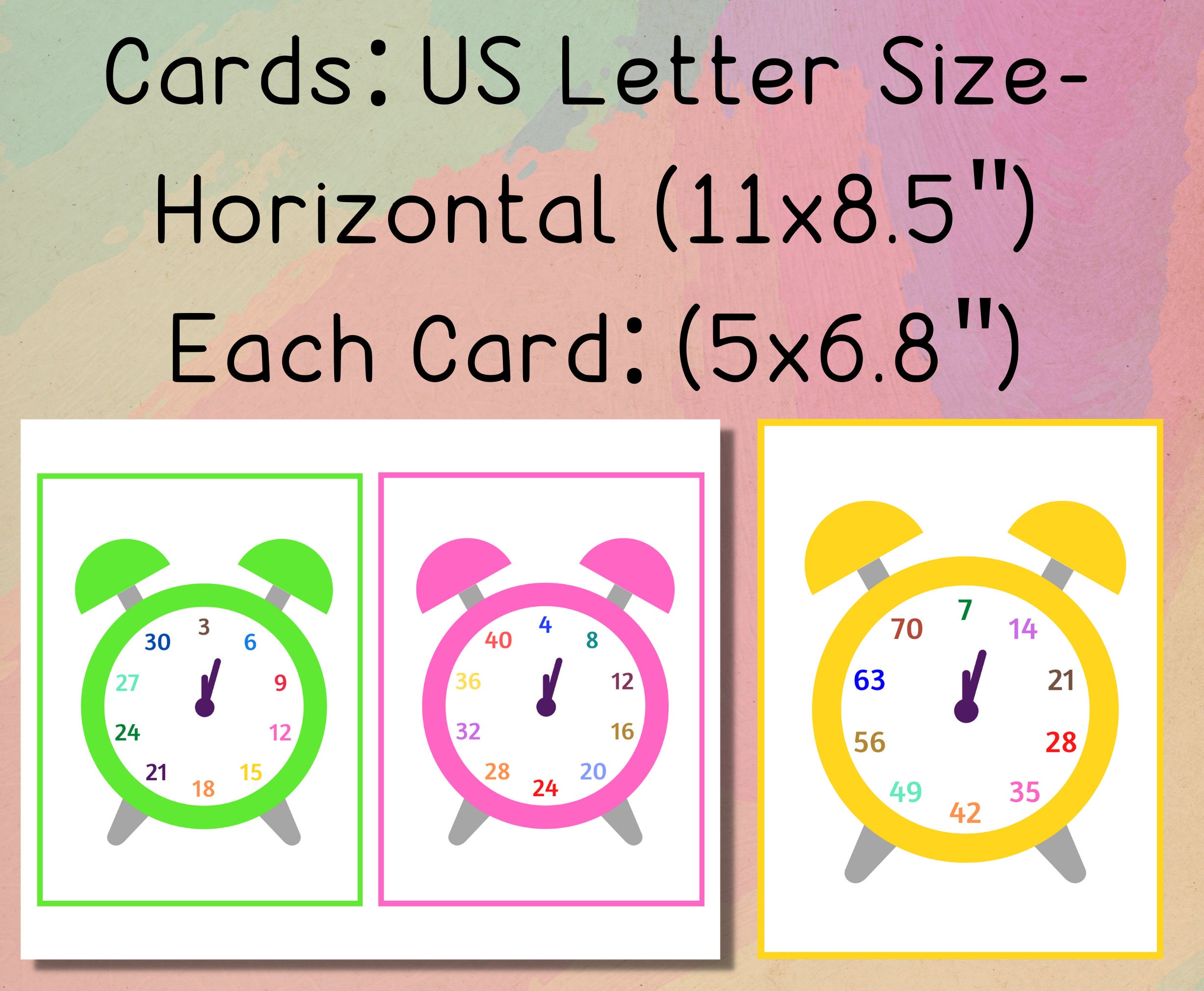 Printable Skip Counting Posters and Flashcards, Multiplication Activity ...