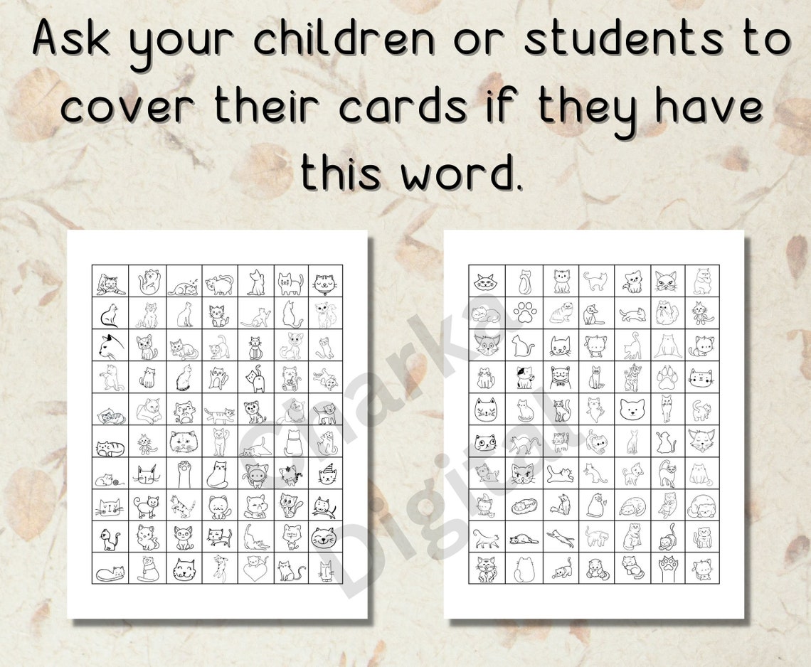 Printable 1st Grade Dolch Sight Words Bingo, Learning Activity for Kids ...