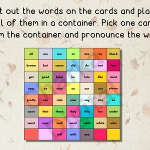 Printable Primer Dolch Sight Words Bingo, Kindergarten Sight Words ...