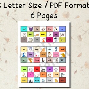 Printable Primer Dolch Sight Words Bingo, Kindergarten Sight Words ...