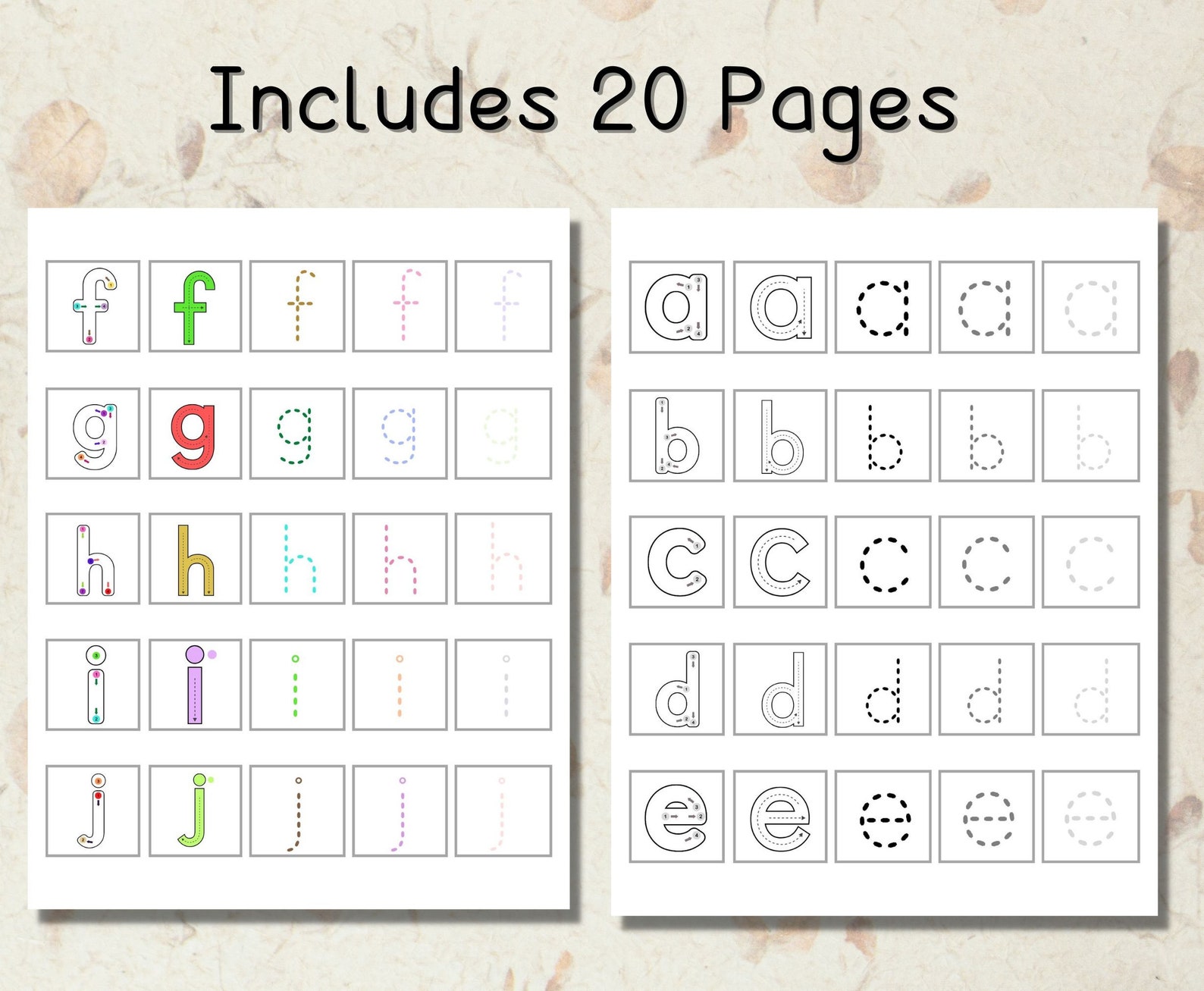 Printable Alphabet Letters Tracing Worksheets, Alphabet Activities ...