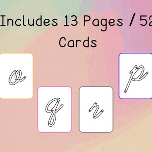 Printable Cursive Alphabet Flashcards, Handwritting Practice Cards ...
