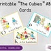 Printable 'the Cubies' Alphabet Cards, Retro Educational Flashcards ...