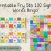 Printable Pre-primer Dolch Sight Words Bingo, Preschool Educational ...