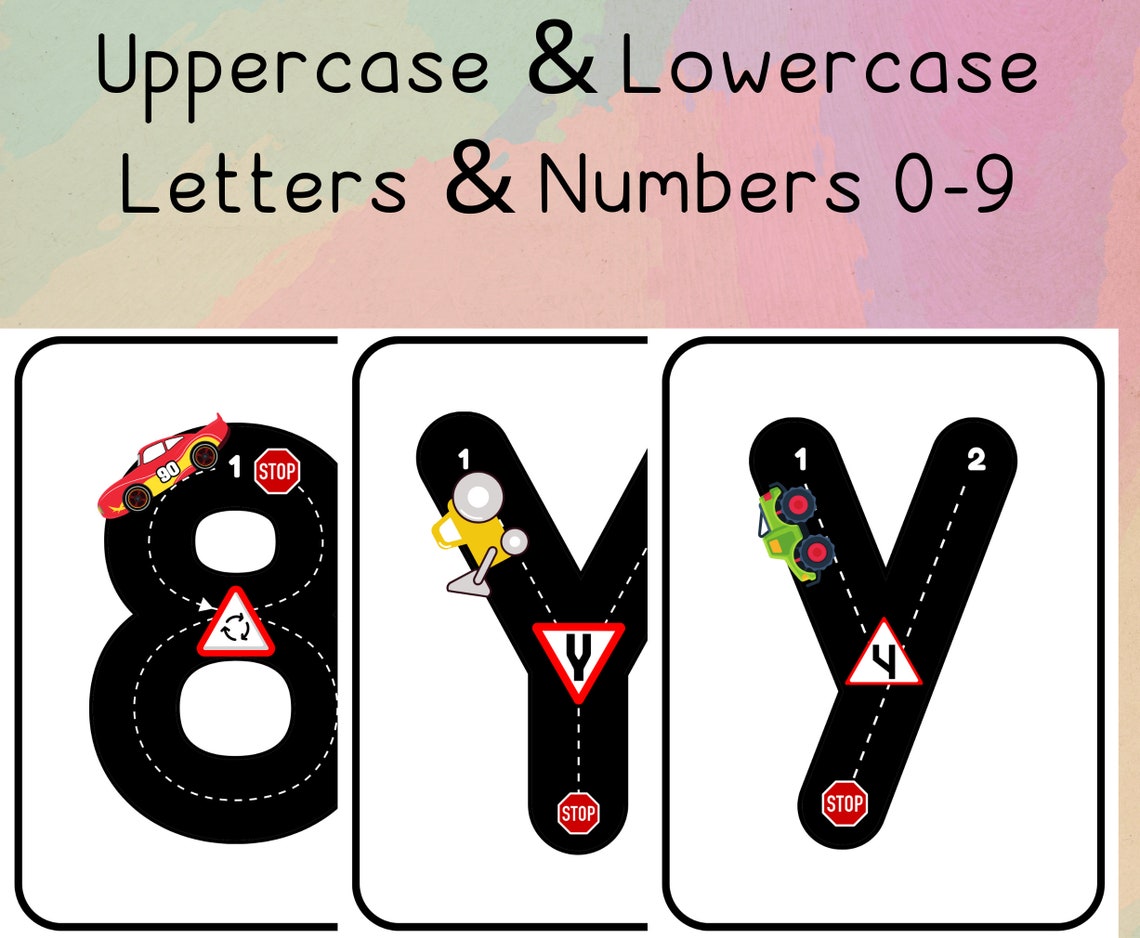 Printable Alphabet and Numbers Tracing Worksheets, Handwritting ...