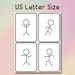 Printable Stickman Preschool Activity Pages, Educational Fun Game ...