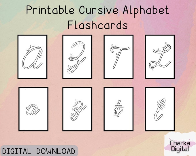 Cursive Alphabet Tracing Page, Handwriting Practice, Learn Cursive ...