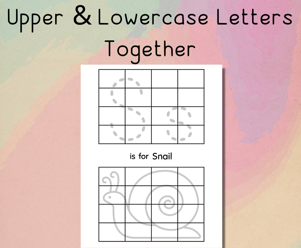 Printable Alphabet Trace and Color Worksheets, Beginning Sounds ...