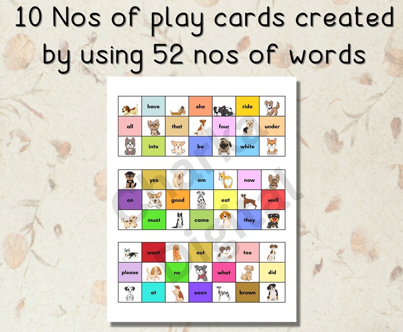 Printable Primer Dolch Sight Words Bingo, Kindergarten Sight Words ...