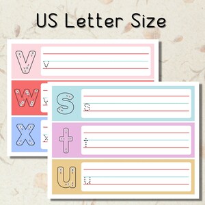 Printable Alphabet Letters Tracing Pages, Uppercase and Lowercase ...