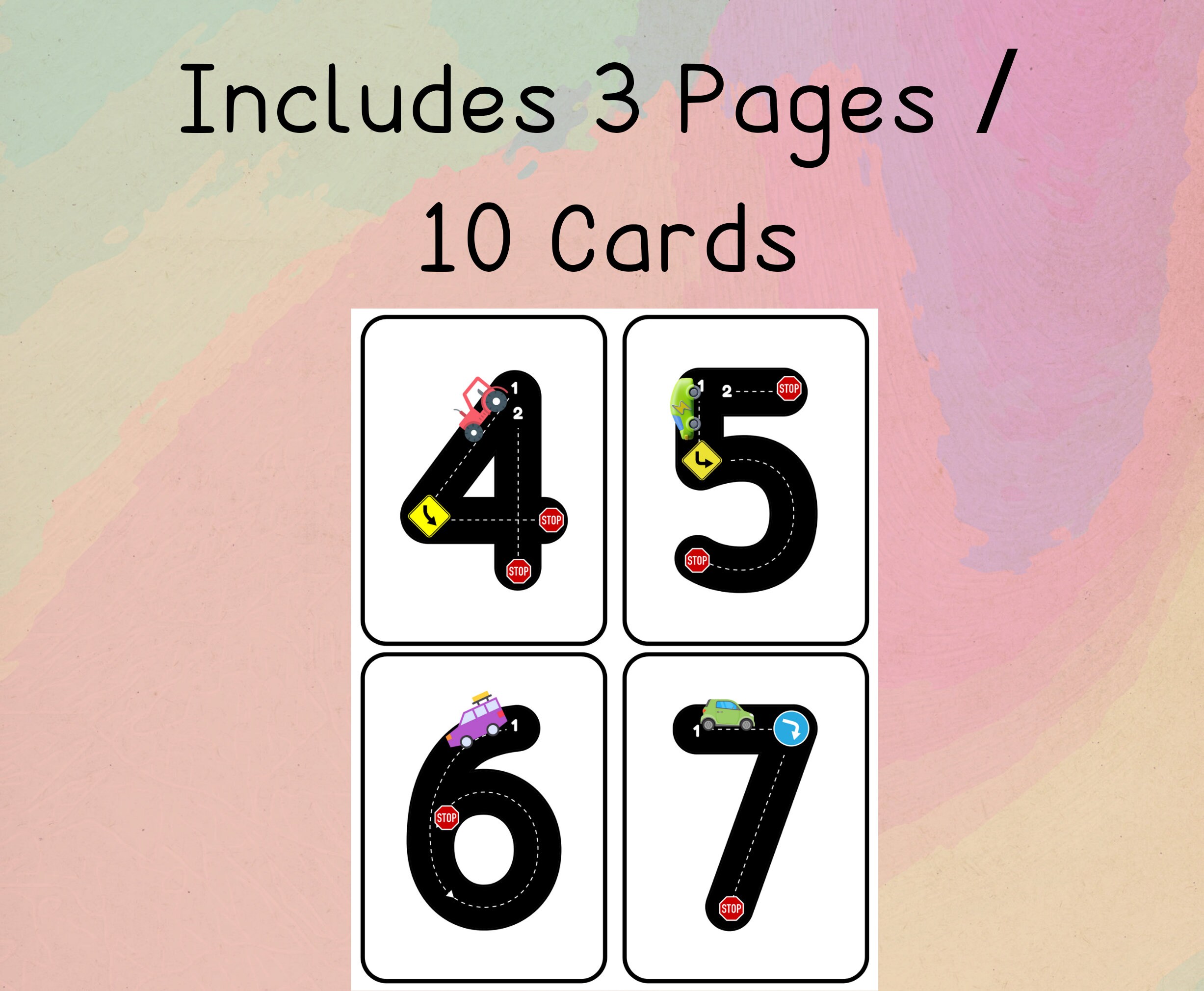 Printable Number Flashcards, Number Tracing Cards, Learn to Write ...