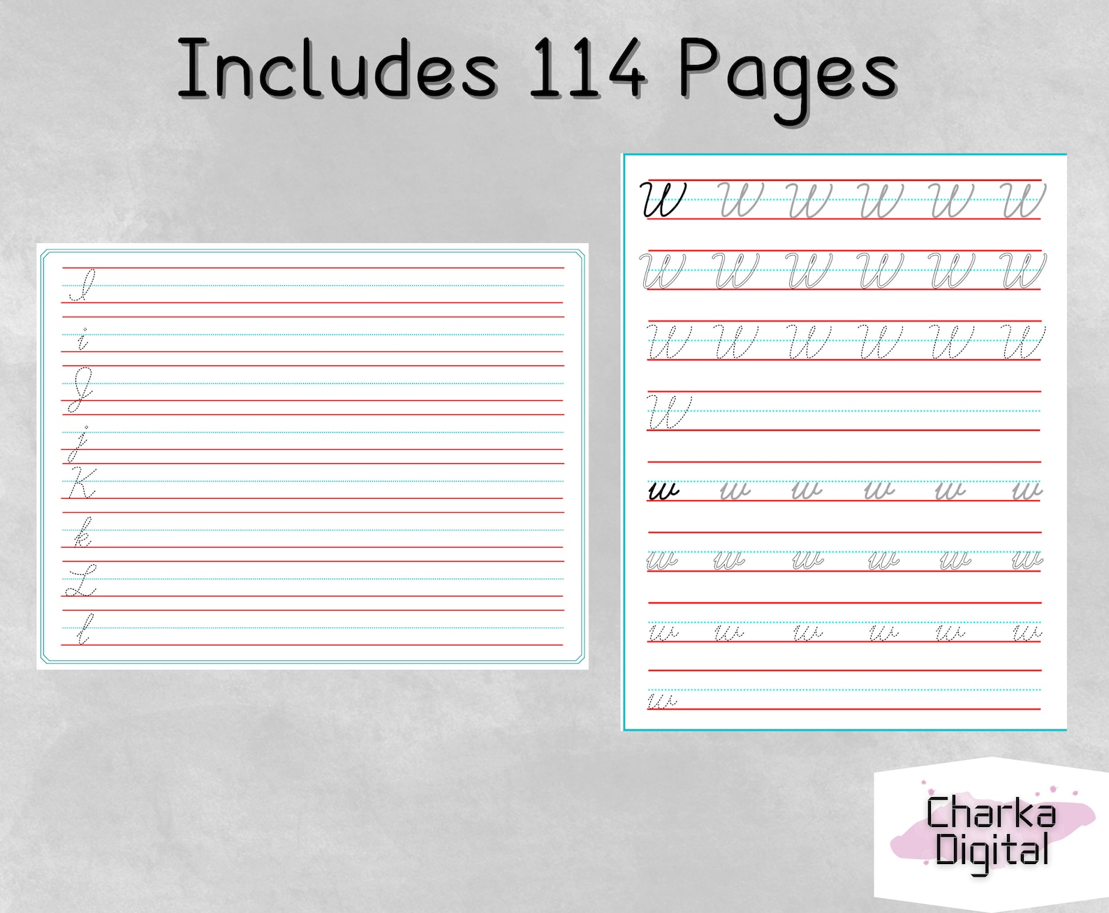 Printable Cursive Alphabet Tracing Bundle, How to Connect Cursive ...