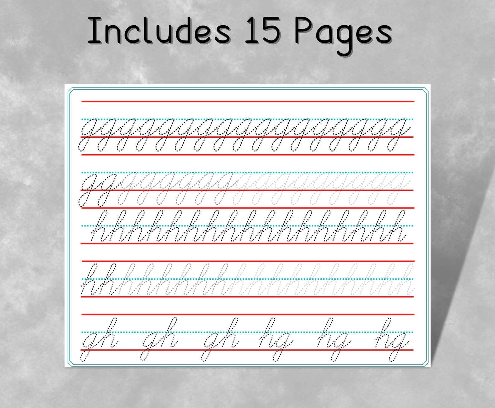 Printable Cursive Alphabet Tracing Practice Sheets, Cursive ...