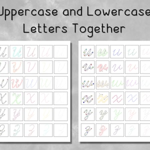Printable Cursive Alphabet Handwritting Practice Worksheets, Learn ...
