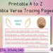 Printable A to Z Bible Verse Tracing Worksheets, Handwritting Practice ...