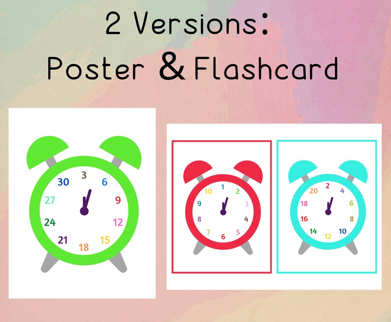 Printable Skip Counting Posters and Flashcards, Multiplication Activity ...