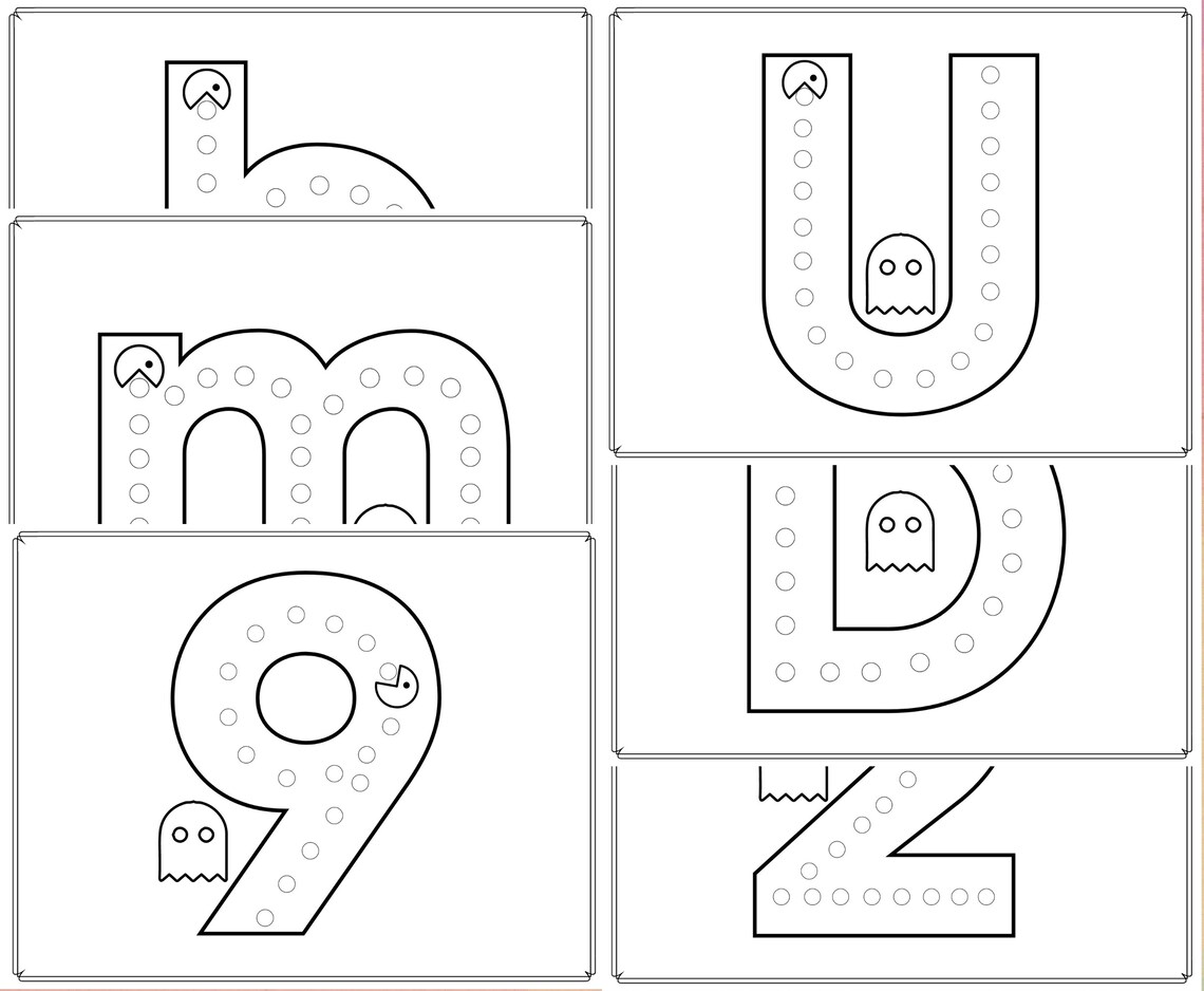Printable Alphabet & Numbers Tracing Worksheets, Alphabet Writing for ...