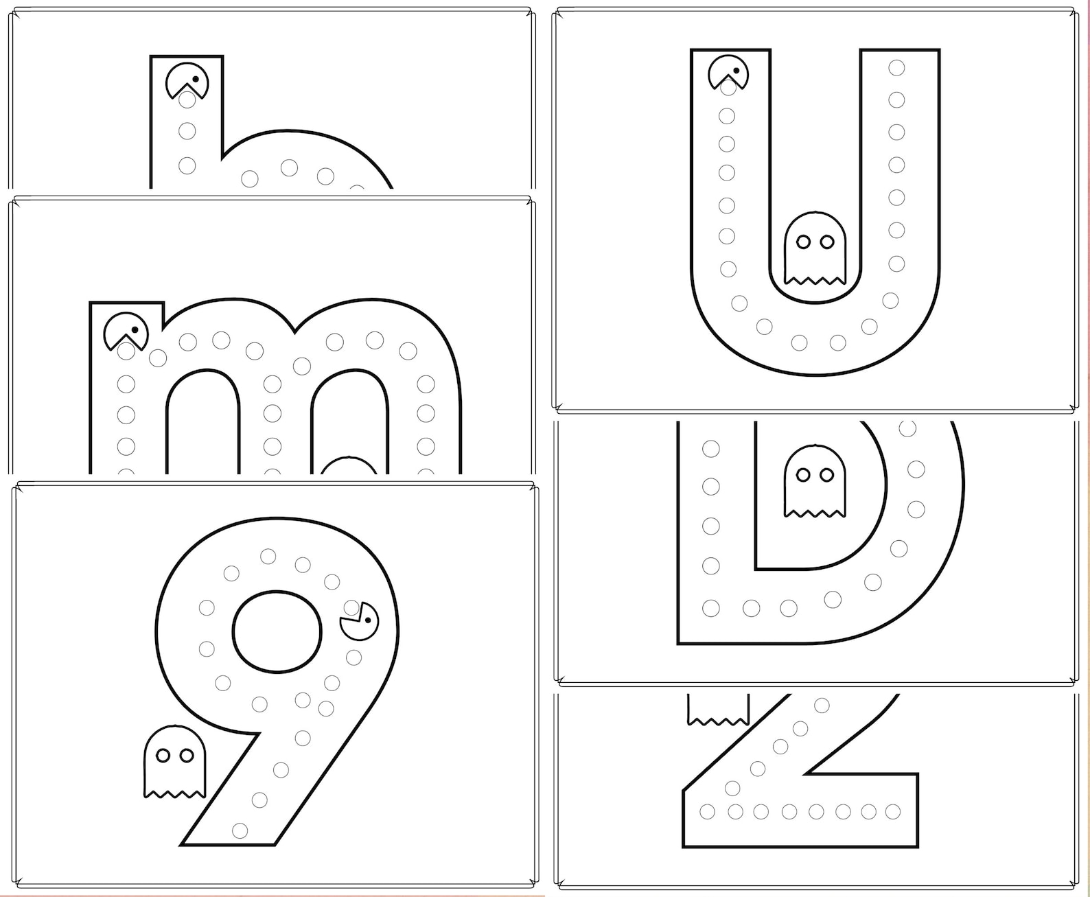 Printable Alphabet & Numbers Tracing Worksheets, Alphabet Writing for ...