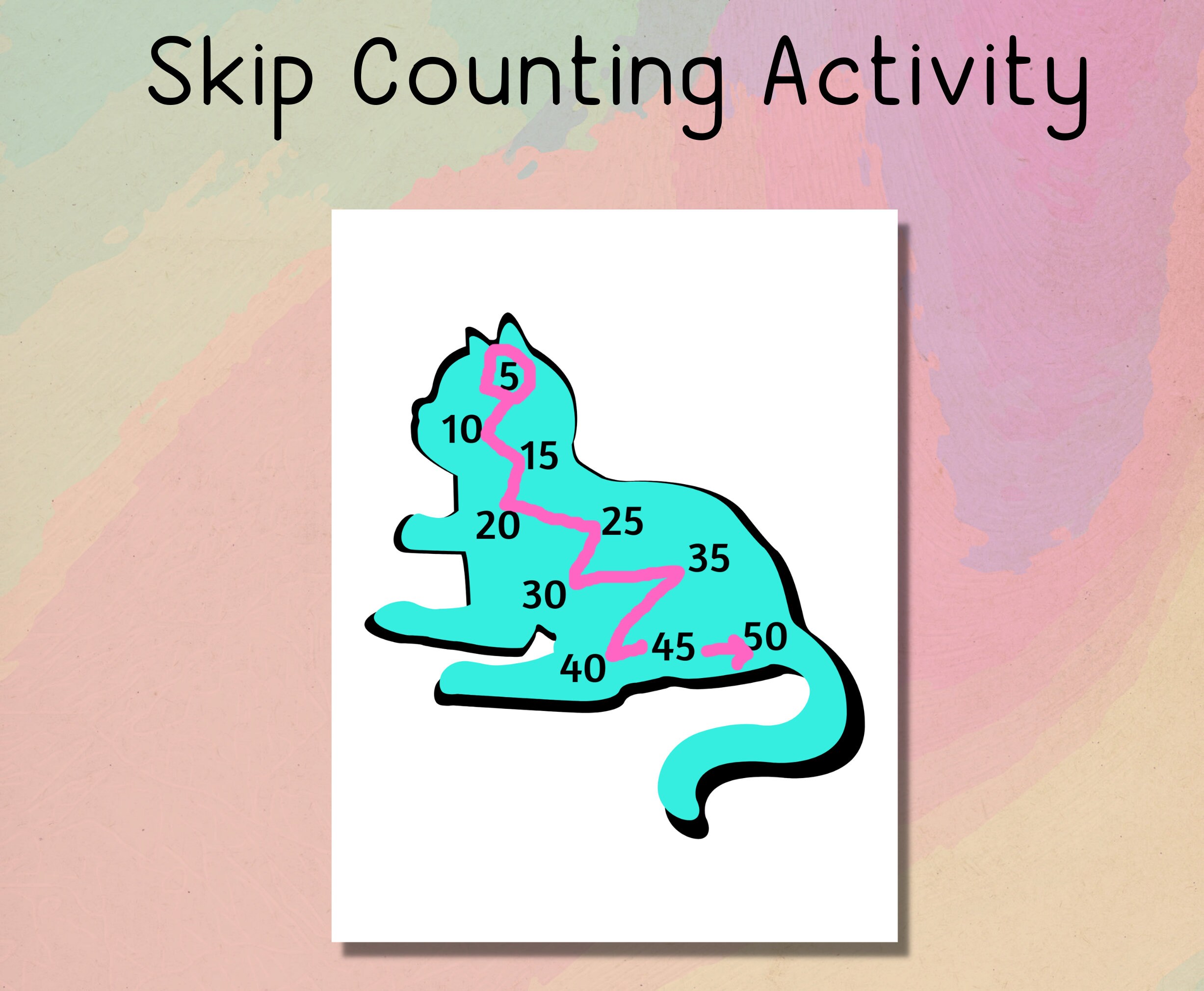 Printable Skip Counting Posters and Flashcards, Multiplication Activity ...