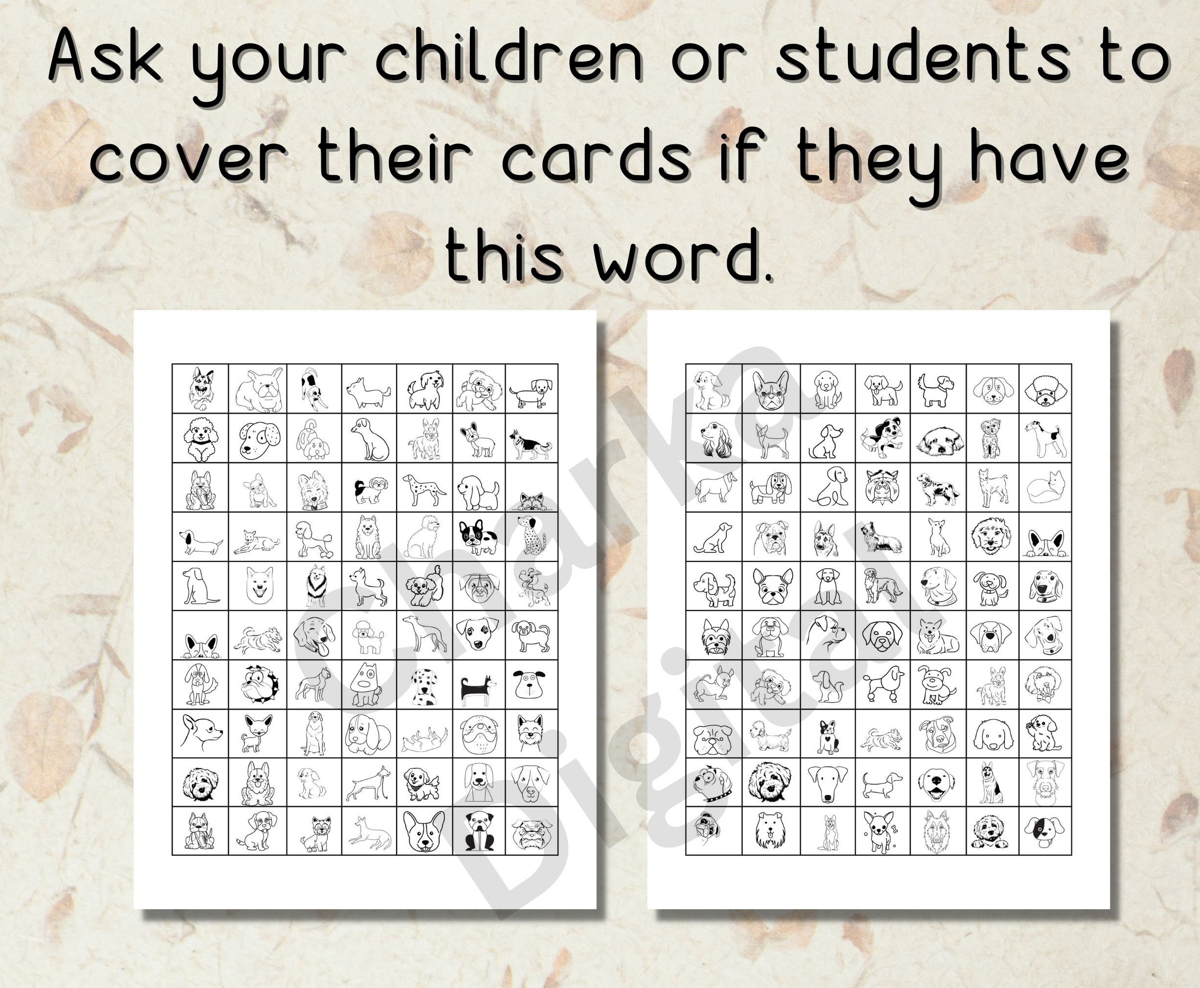 Printable Primer Dolch Sight Words Bingo, Kindergarten Sight Words ...