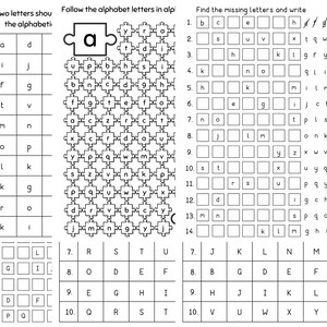 Printable Alphabet Sequencing Worksheets, Alphabetical Order Practice ...